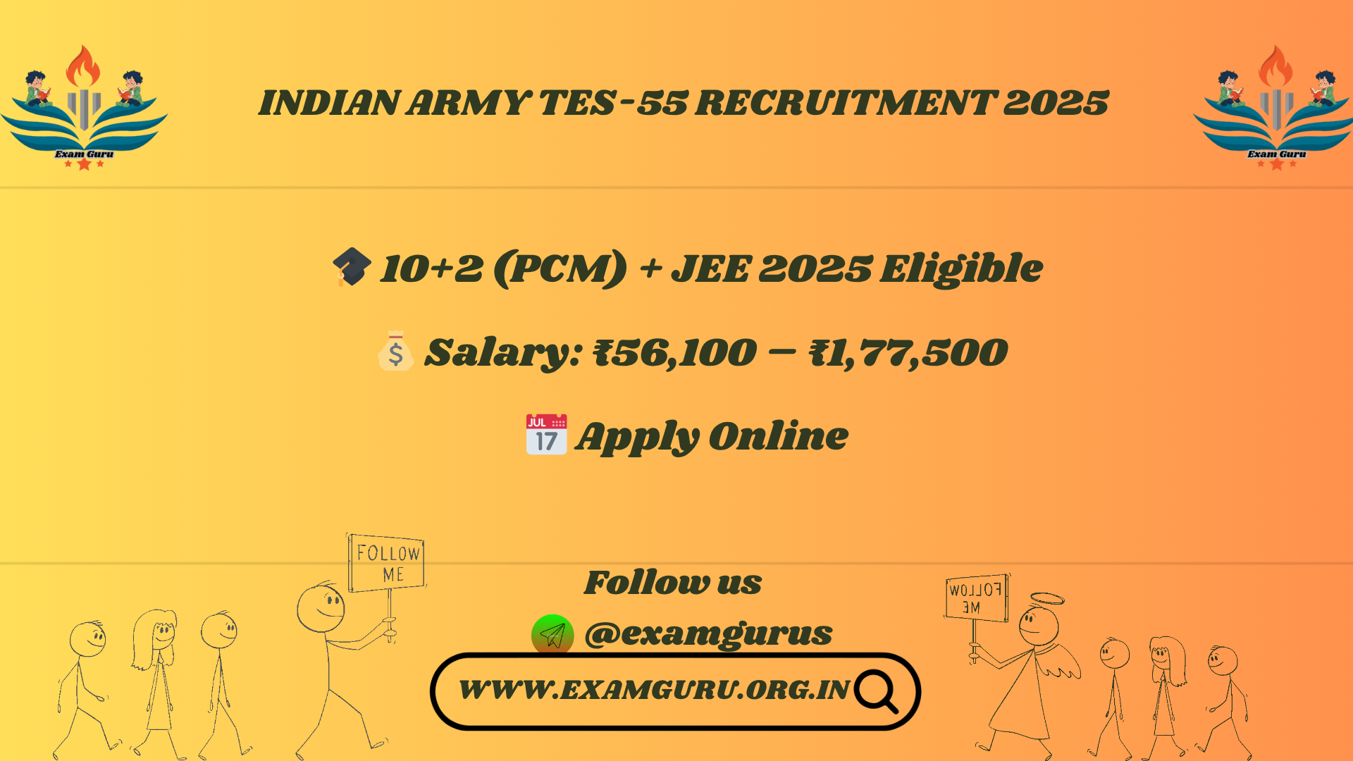 Indian Army TES-55 Course Recruitment - examguru.org.in