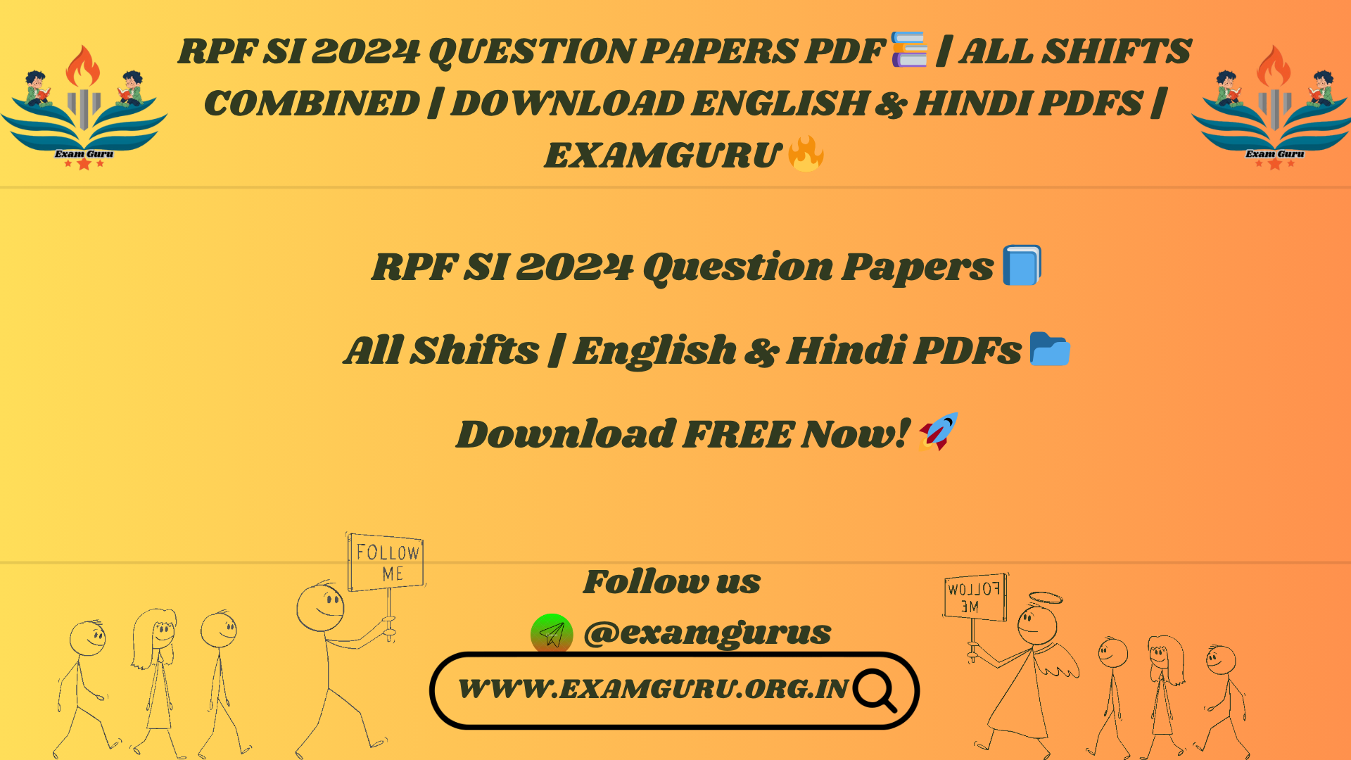 RPF Sub-Inspector (SI) 2024 Previous Year Question Papers - examguru.org.in