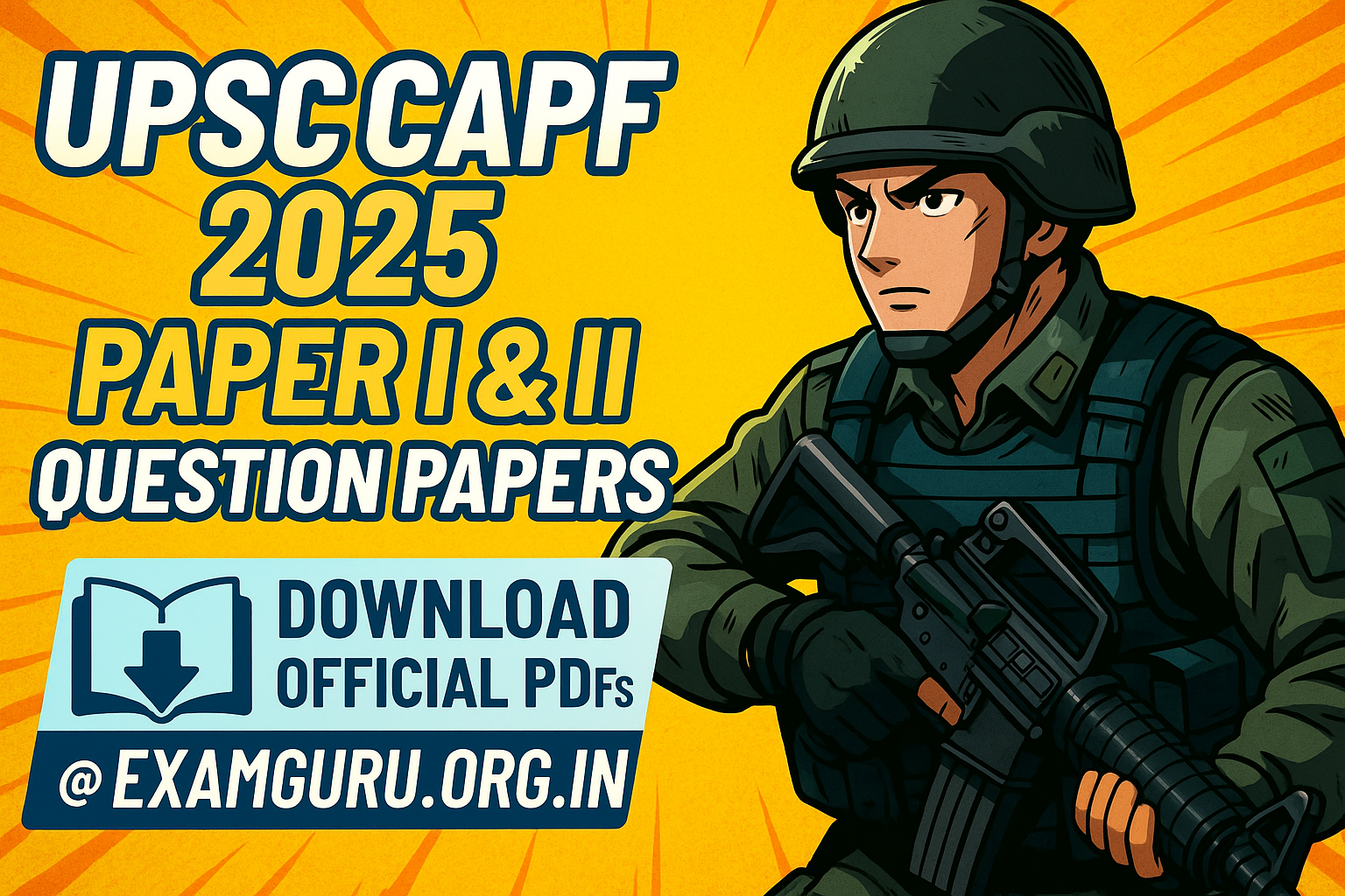 UPSC CAPF (ACs) Examination 2025 – Download Question Papers - examguru ...